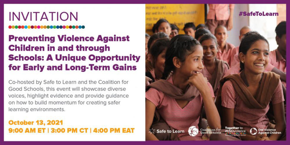 Making the case for preventing violence – News – COALITION FOR GOOD SCHOOLS